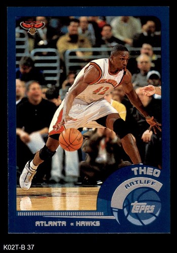 2002 Topps #37 Theo Ratliff Hawks Wyoming 8 - NM/MT | eBay