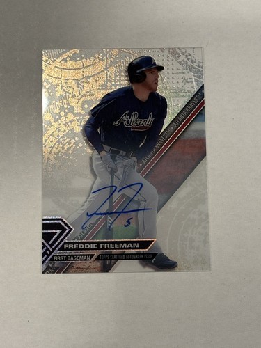 2017 Freddie Freeman Dodgers Topps High Tek Auto Autograph | eBay