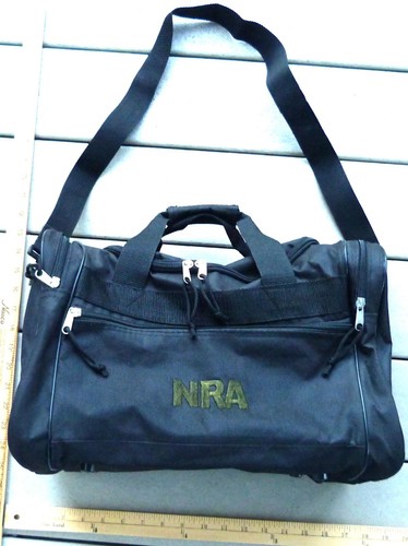 National Rifle Association, NRA Black Nylon Duffel Bag Tote Carry-on 15 ...