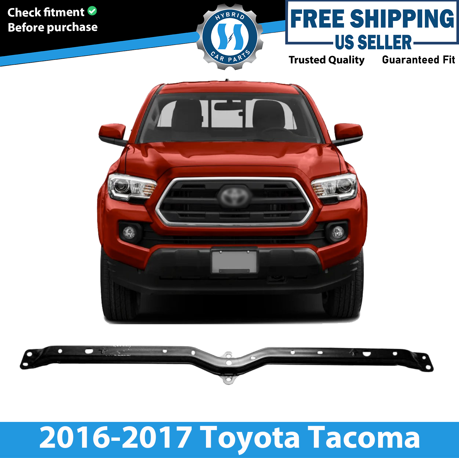 New Front Bumper Bracket Steel For 2016-2017 Toyota Tacoma TO1031115 | eBay