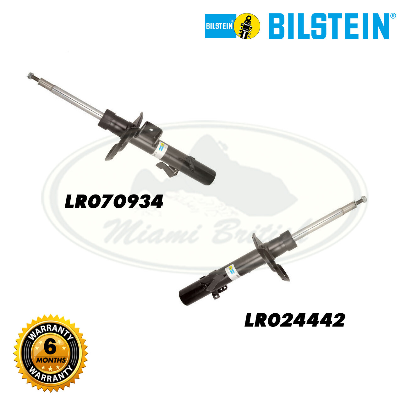 LAND ROVER FRONT SHOCK ABSORBER LH & RH EVOQUE 12-16 LR070934 LR024442 ...