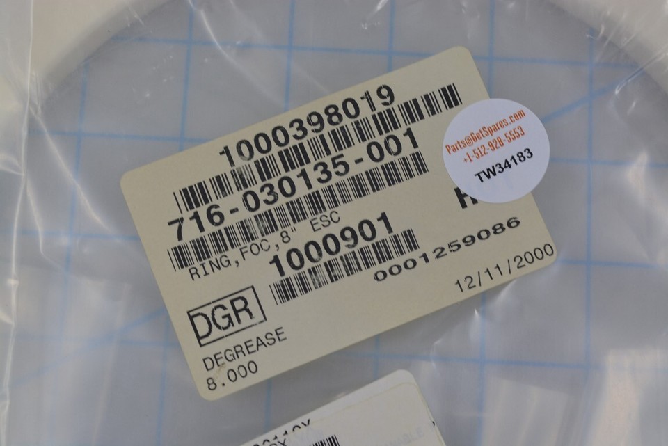 716-030135-001 / FOCUS RING 8 INCH ESC 200MM R EDGE 8 / LAM RESEARCH | eBay