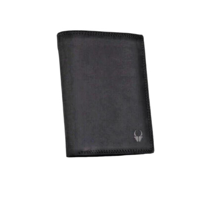 DONBOLSO Black leather Wallet Vienna+ Coin Pocket Card Holder and RFID ...