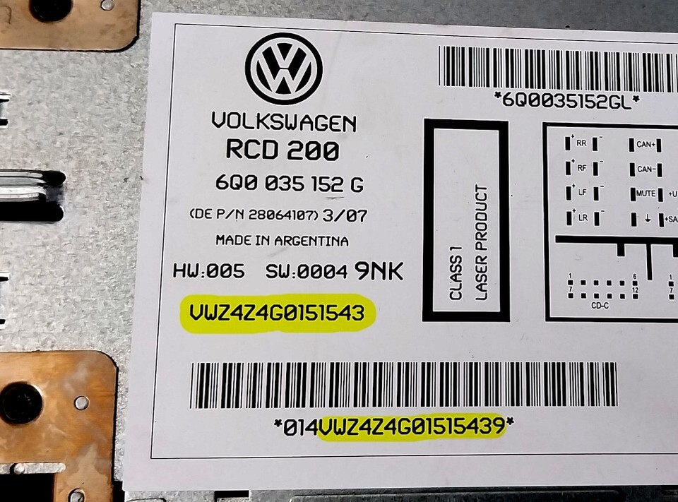 VW VOLKSWAGEN RADIO CODE - UNLOCK ALL MODELS 100% GUARANTEE | eBay
