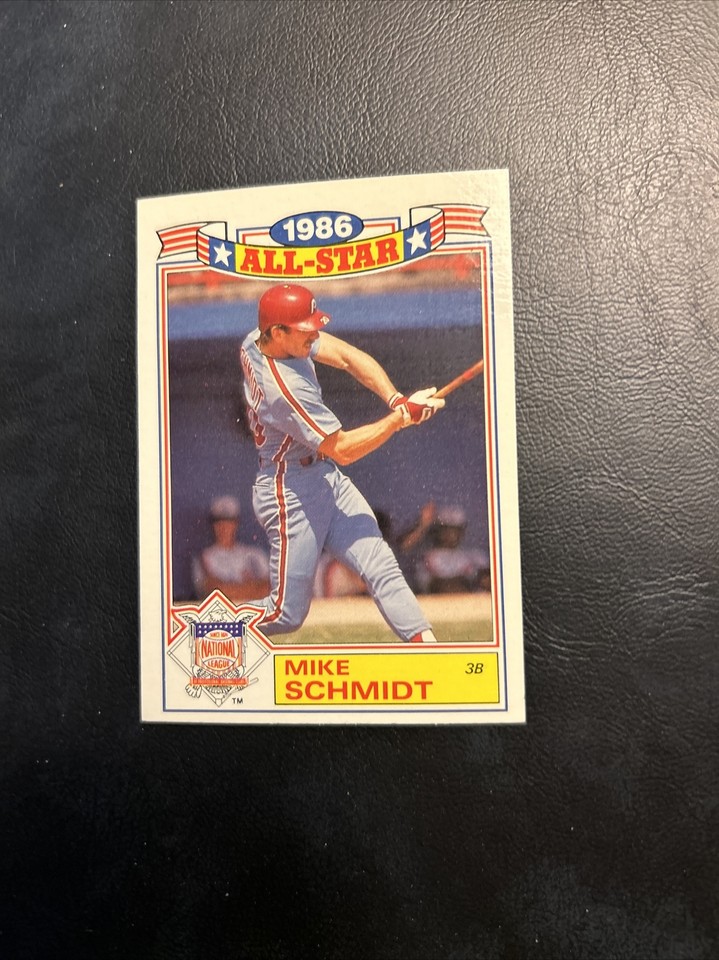 44a 1986 Topps all star commemorative Set #4 Mike Schmidt Philadelphia ...