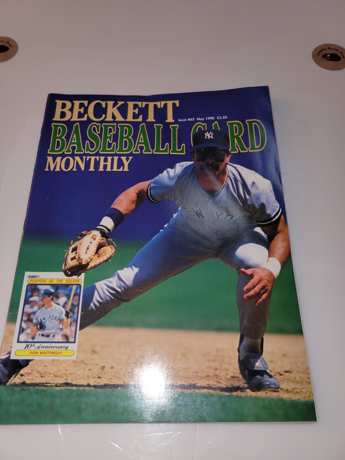 Beckett Baseball Card Monthly May 1990 Issue #62 Don Mattingly & Eric ...