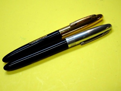 Vintage Pair of Used Fountain Pens Scripto & Wearever-Gold & SIlver ...