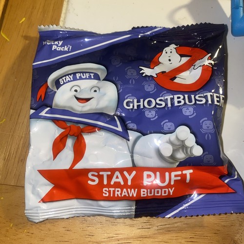New Ghostbusters Stay Puft Straw Buddy Sonic Drive In Wacky Pack ...