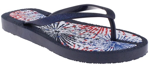 Capelli New York Fun Fireworks Print Flexy Fusion Body Ladies Flip ...