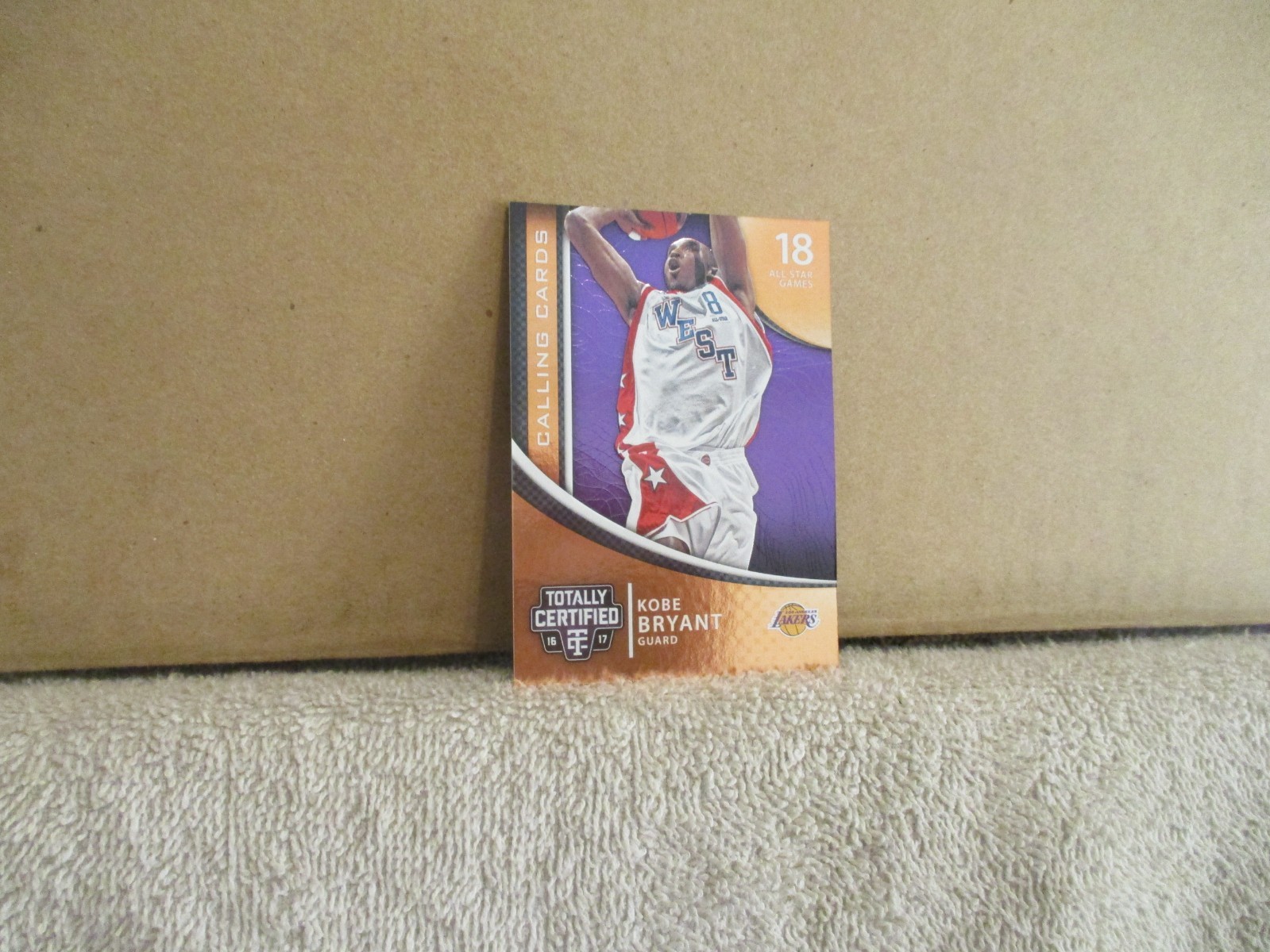 Kobe Bryant 2016 Totally Certified #34 Calling Cards Price Guide ...