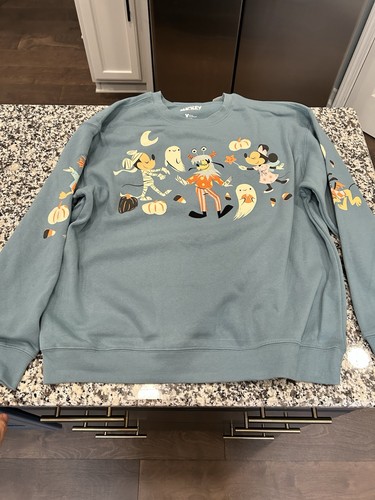 NEW Disney Target 2025 Halloween Mickey Minnie Ghost Sweatshirt Small ...
