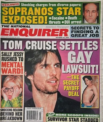 The National Enquirer Tabloid Gossip Magazine October 22 2002 Tom ...