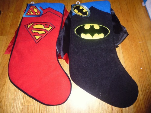 New ! Holiday DC Comics Christmas Batman 19" Stocking Black or Red | eBay