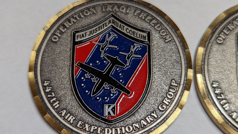 CHALLENGE COINS 447th EXPEDITIONARY CIVIL ENGINEER SQUADRON GROUP IRAQI ...