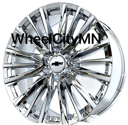 24" chrome Cadillac Escalade V OE replica wheels fits 2025 Chevy ...
