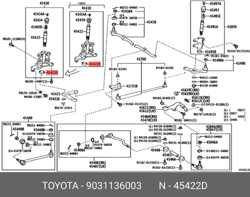Genuine OE seal for center arm shaft, 9031136003 for TOYOTA 90311-36003 ...