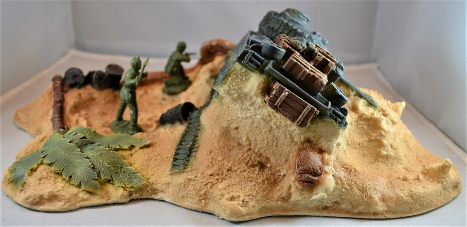 TSSD Destroyed WWII Sherman Tank Defensive Position Painted TSSD-DS | eBay