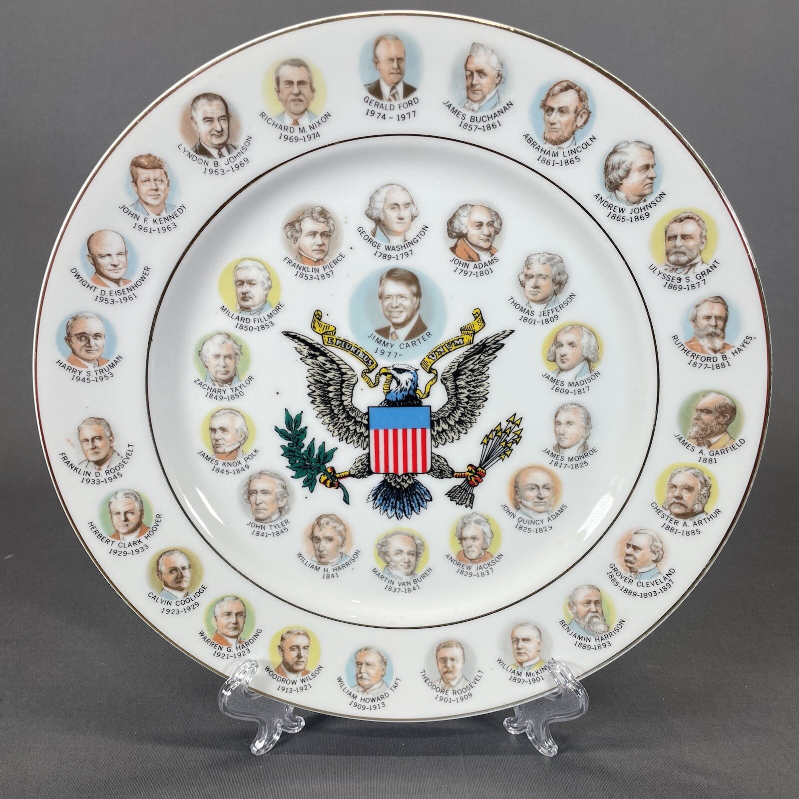 Collectors Plate 200 Hundred Years of Presidents G Washington - Jimmy ...