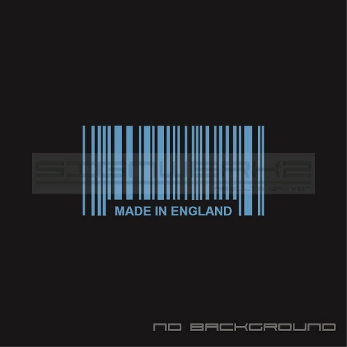 Made In England Bar Code Decal Sticker Racing mini Britain Pair | eBay