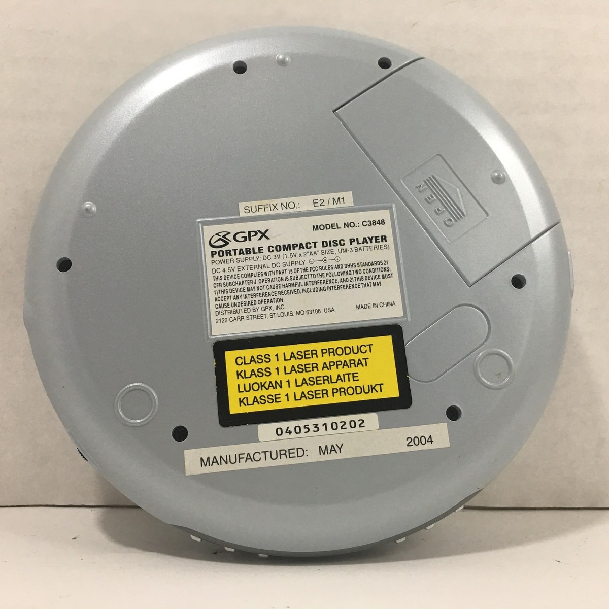 Gpx Portable Dvd Cd Player