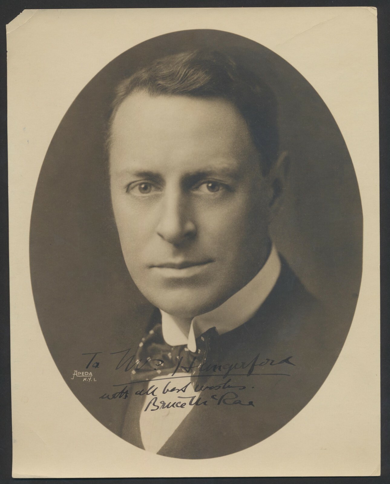 1922 BRUCE MCRAE Pioneer Hollywood Film Star Signed Vintage Photo | eBay