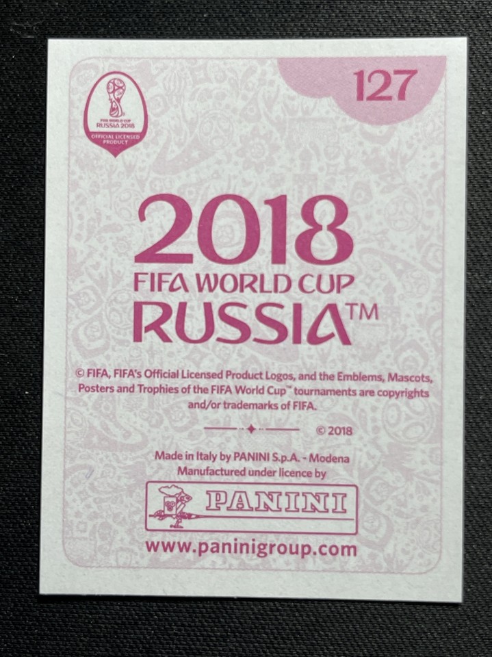 panini fifa world cup russia 2018 stickers Sergio Ramos RARE pink back ...