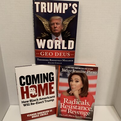 Lot Of 3 Pro Donald Trump Books Political Republican Election Books ...