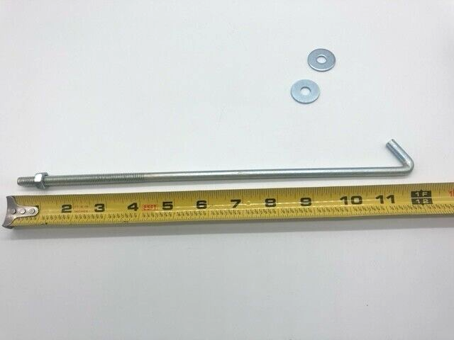 12" Heavy Duty 5/16" Battery Hold Down J Bolts Rods Adjust 8" To 12" 1 ...