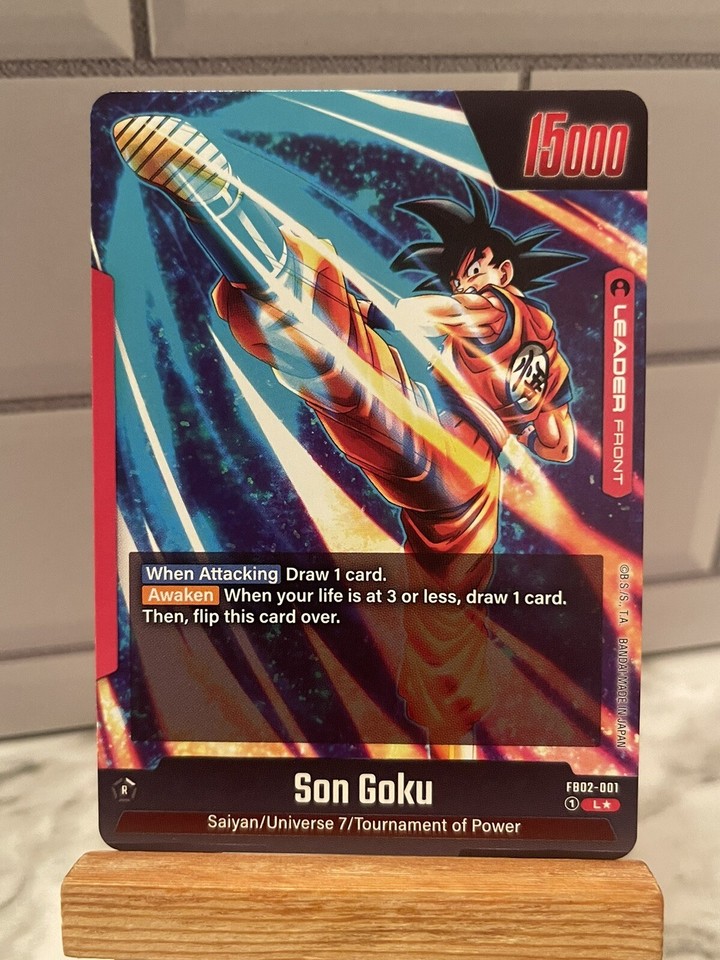 Son Goku Leader L FB02-001 Secret Rare Alternate Art Dragon Ball Fusion World | eBay