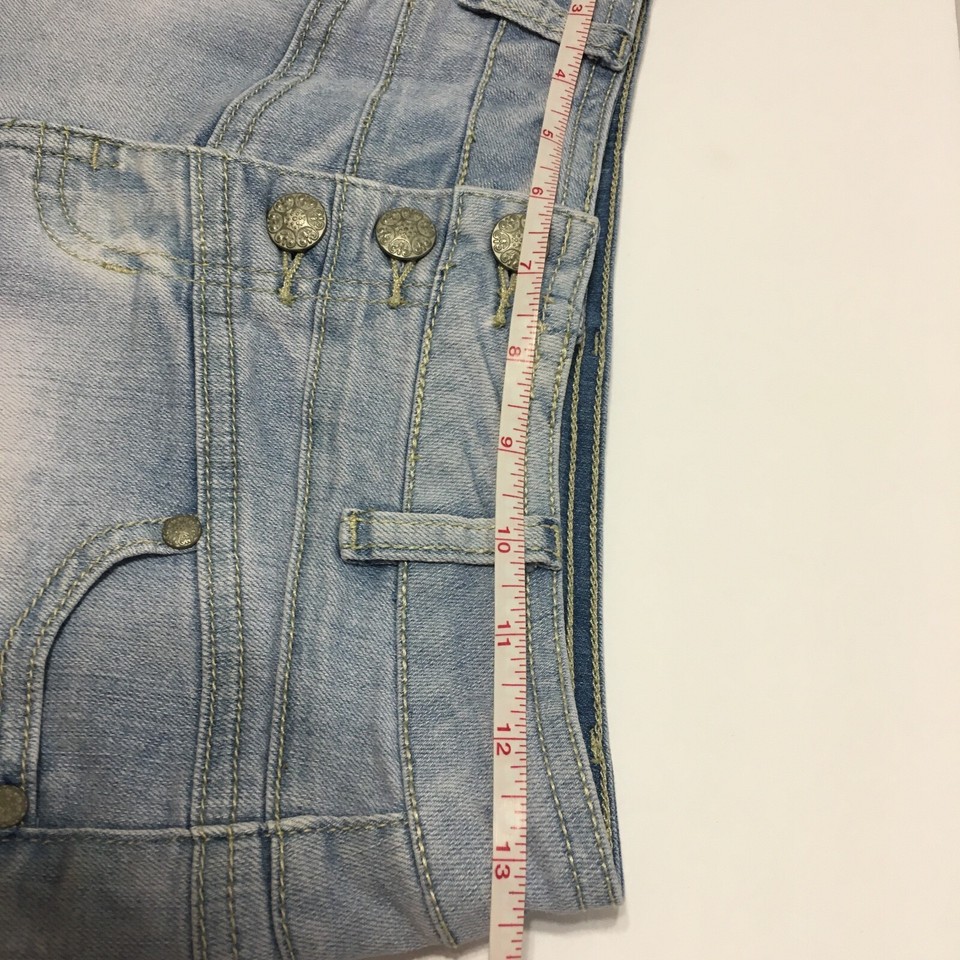 Blue spice Women's juniors sz 1/2 High rise short denim jean festival ...