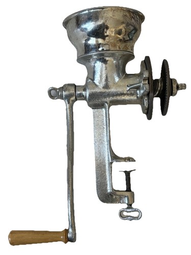 Vintage OB Hand Cranked Manual Grain Wheat Corn Mill Grinder Cast Iron ...