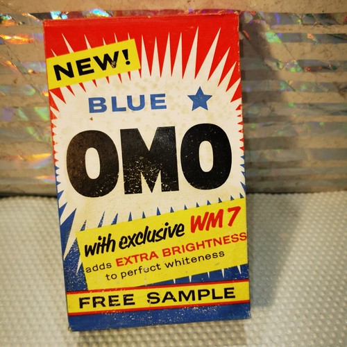 1 Trial Pack Vintage Unopened Omo New Blue Washing Powder In Original ...
