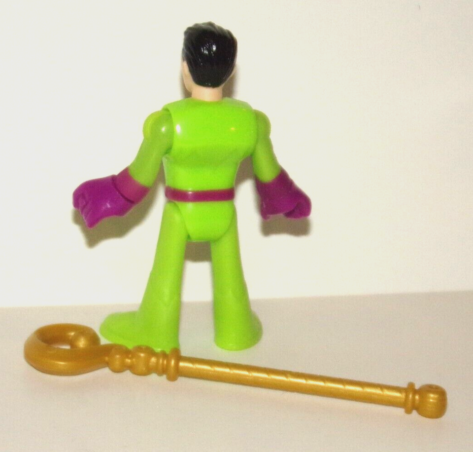 Imaginext The RIDDLER 3" Figure w/Staff New Loose Super Friends Batman ...