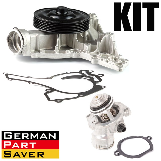 New Engine Water Pump + Gasket + Thermostat Kit for Mercedes W204 W211 ...
