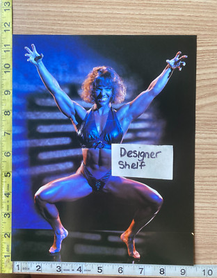 Susan Kaminga Bodybuilder In Black Leather Bikini Scene Book Photograph ...