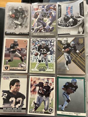 9 Card Lot Marcus Allen Raiders HOF Will Combine Shipping AL43 | eBay