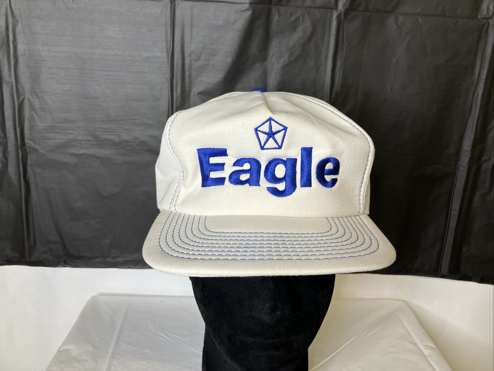 Vintage EAGLE Snapback Hat Cap Made in USA Innovative… - Gem