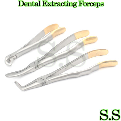 Set of 3 Root Tip Extracting Forceps Dental Instruments | eBay