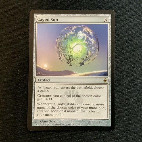Caged Sun - X1 - New Phyrexia - MTG - 132/175 Regular Rare - MP/LP ...