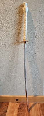 Katana w/ Dragon Ivory-like Handle Display Sword 42" Vtg Replica ...