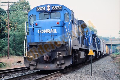 Vtg 1987 Train Slide 6574 CR Conrail Engine X6S137 | eBay