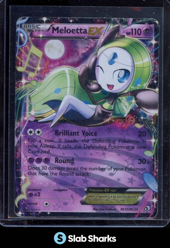 2013 POKEMON B & W LEGENDARY TREASURES MELOETTA RADIANT COLLECTION RC11 ...