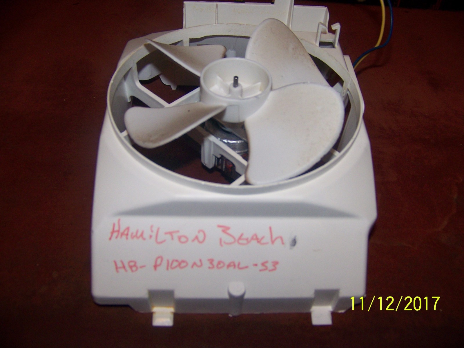 Hamilton Beach P100N30AL-S3 COOLING FAN AND SHROUD | eBay