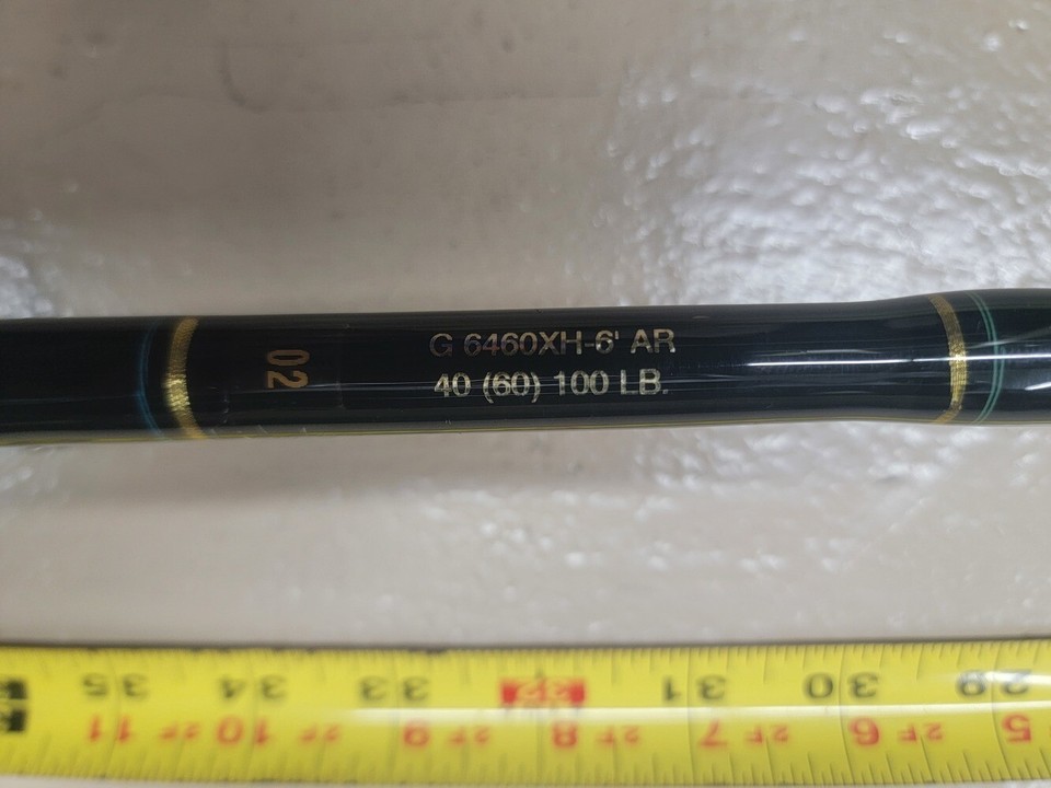 Seeker Fishing Rods G 6460XH-6' AR Black Steel Graphite 6 Foot Fishing ...