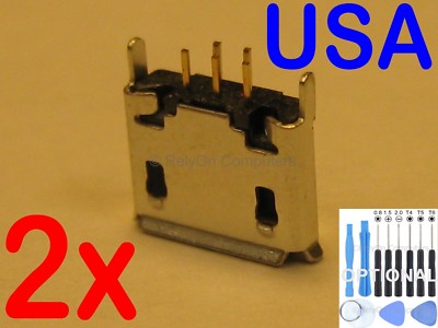 2x Lot Micro USB Charging Port Charger Part for JBL Pulse Bluetooth ...