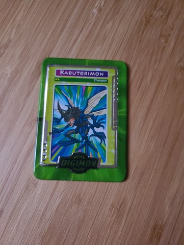 2000 Digimon Tin Metal Card Kabuterimon Champion Taco Bell Mint ...