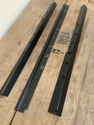 BLACK FRONT & REAR carpet retainer trims To Fit Land Rover Defender 110 ...