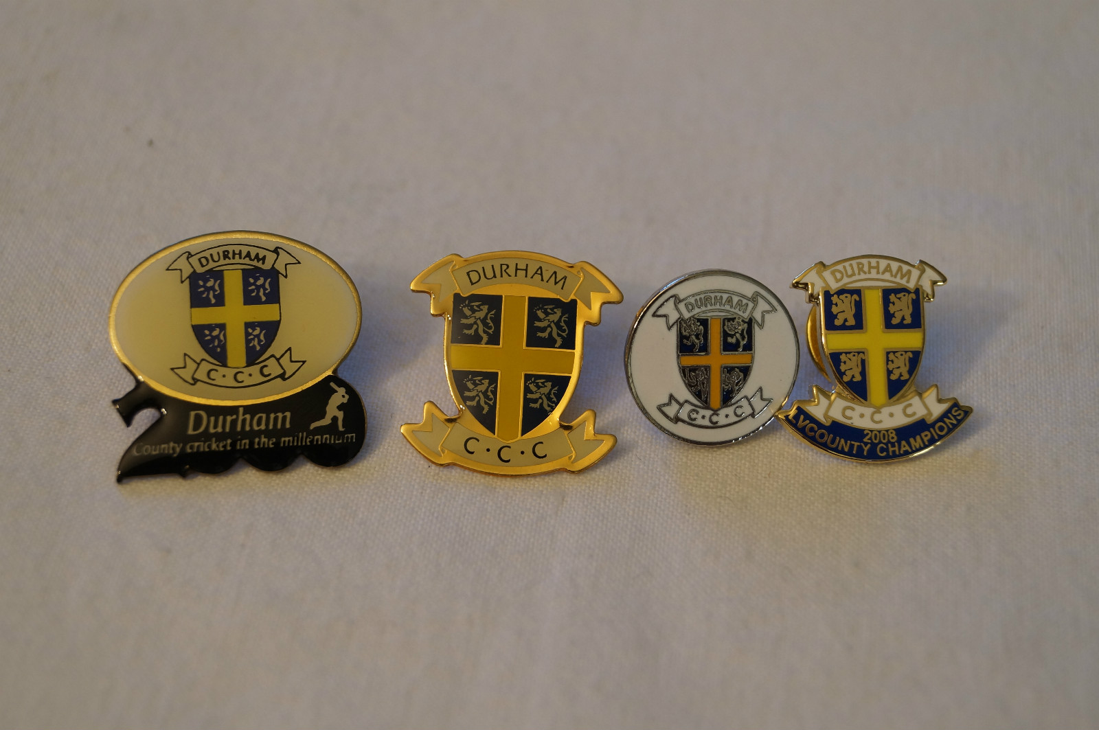 Cricket Collectable - Group Lot of 4 - Durham CCC - Team Emblem ...