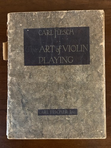 Carl Flesch The Art Of Violin Playing First Edition 1924 Book I And II ...
