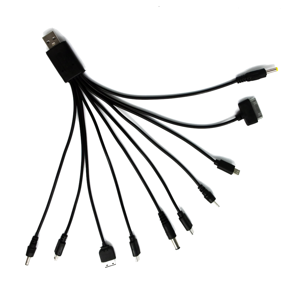 10 in 1 Universal USB Charger Cable For Mobile Phones iPhone Mp3 Nokia ...